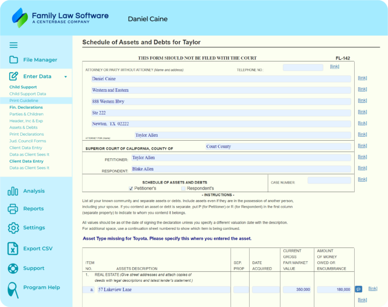 California - Family Law Software