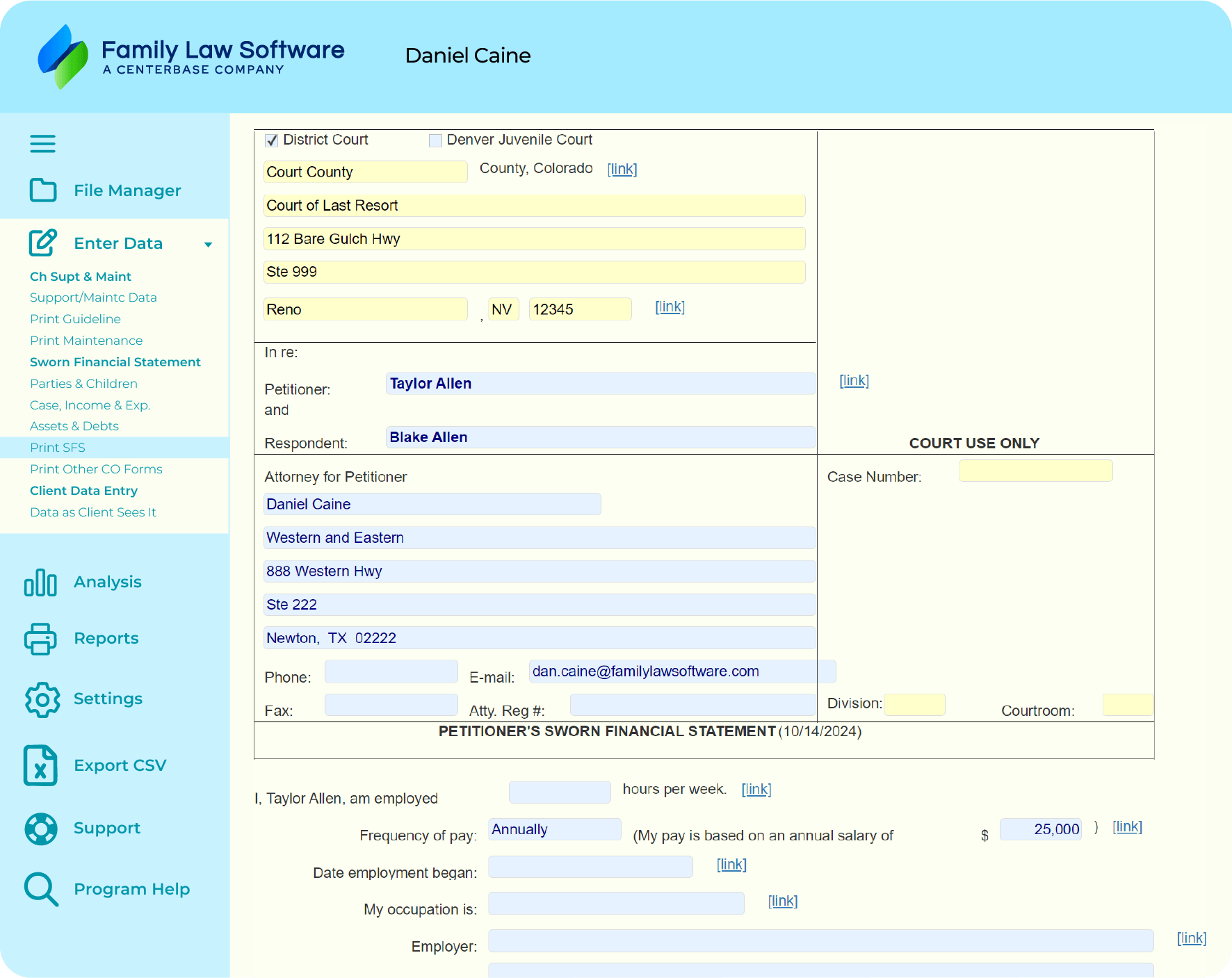 Colorado - Family Law Software