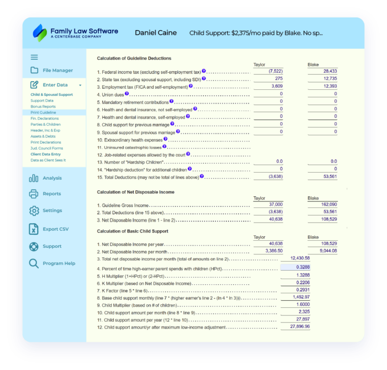 California - Family Law Software