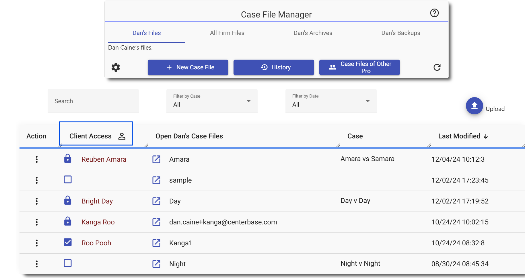 New File Manager - Family Law Software