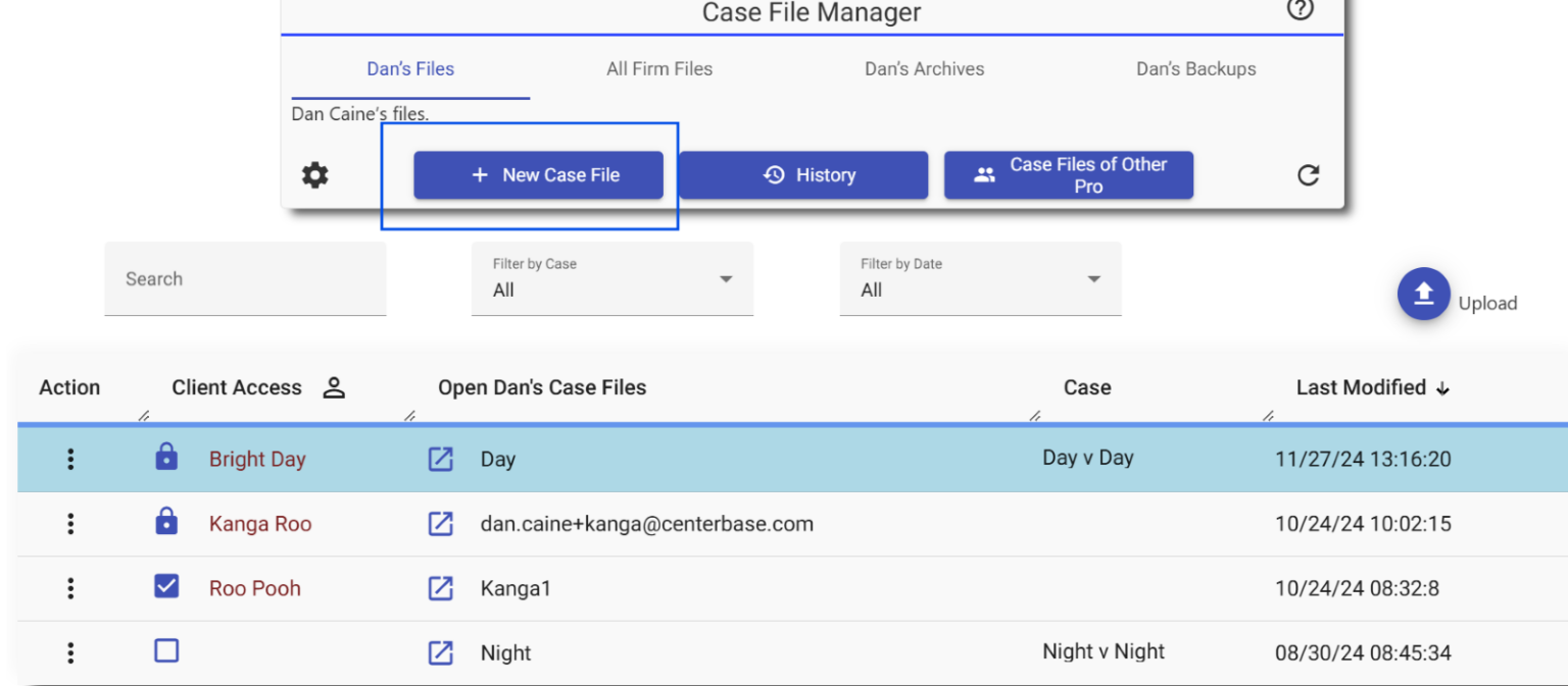 New File Manager - Family Law Software